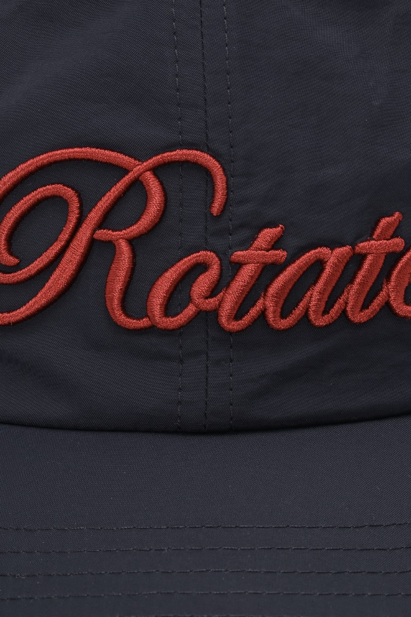 Crispy Woven Logo Cap Dark Blue - ROTATE Birger Christensen